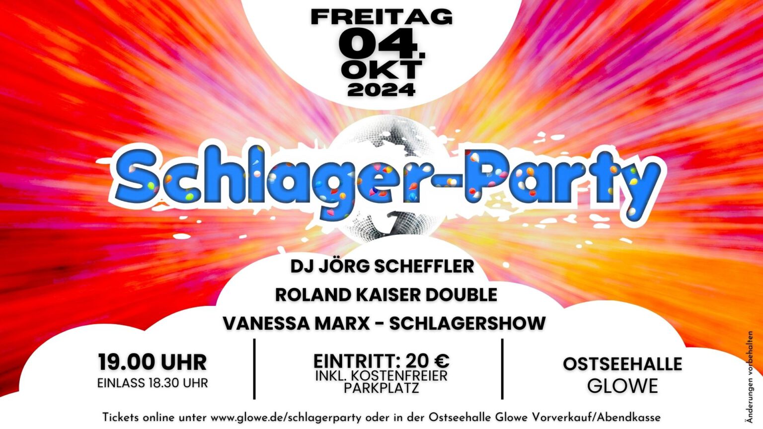 schlagerparty - glowe.de